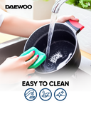 Get the Daewoo 32cm Die-Cast non-stick Pot - X-series cookware| Be3ah store