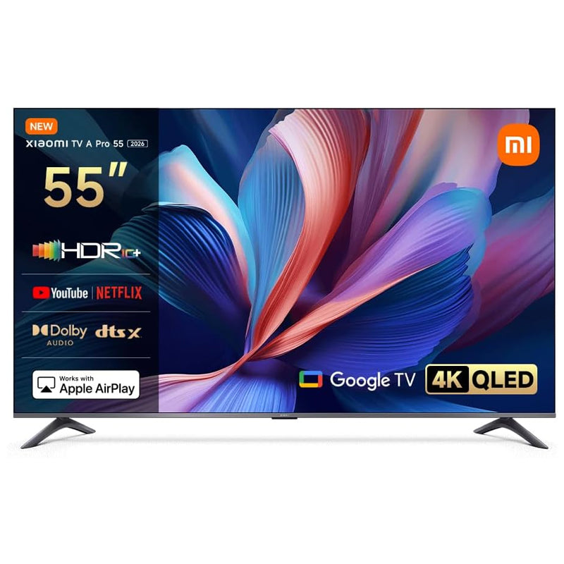 Xiaomi TV A Pro 55" 2026 | Google TV | 4K QLED Display | Dolby Audio ...